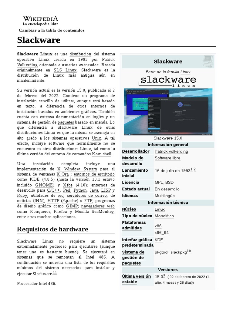 Slack Ware | PDF | Distribución de Linux | Linux