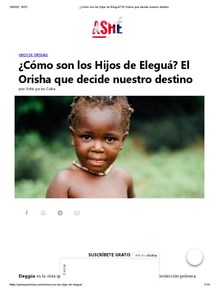 Características de los Hijos de Eleguá | PDF | Deidades | Santeria