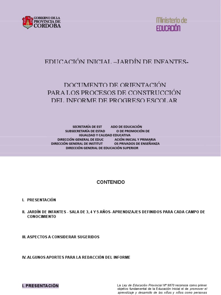Documento de Orientación IPE | PDF | Educación de la primera infancia | Evaluación