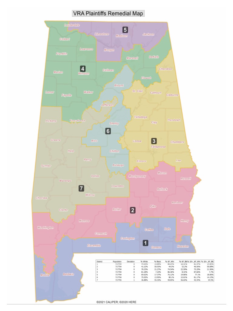 VRA Plaintiffs Remedial Map | PDF
