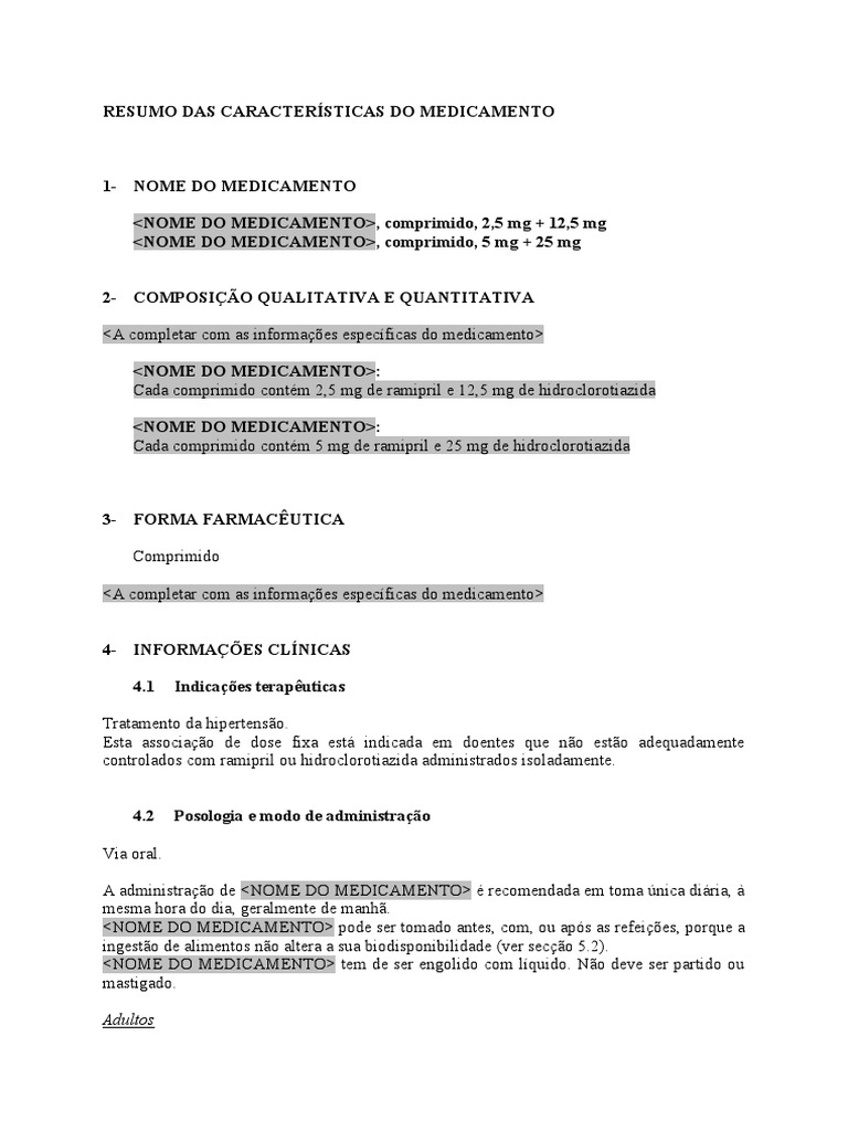 Triatec - Composto - Resumo Das Caractersticas Do Medicamento (RCM ...