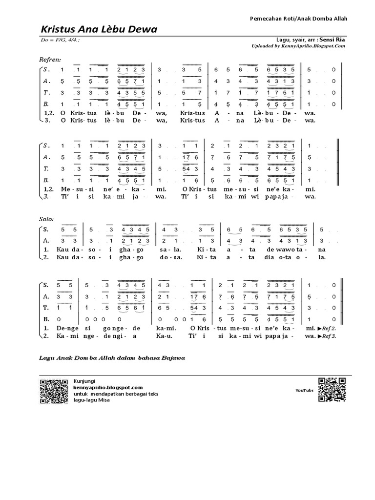 Kristus Ana Lebu Dewa | PDF