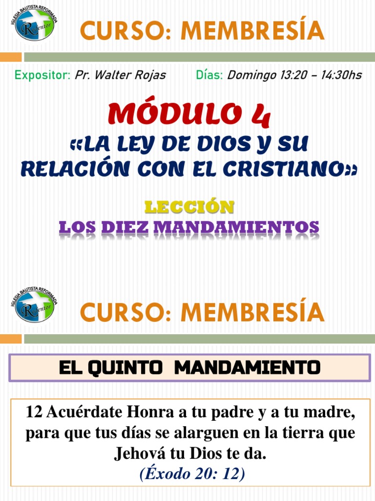 Lección 7 El Quinto Mandamiento | PDF | Diez Mandamientos | David
