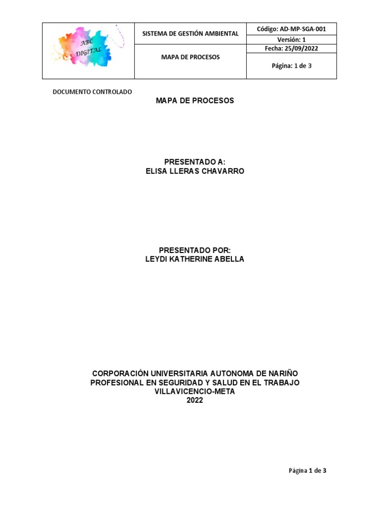 Mapa de Procesos del SGA | PDF