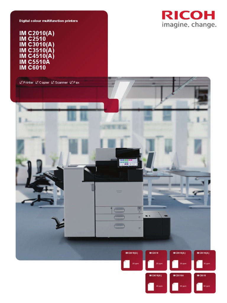 Im C2010 2510 3010 3510 4510 5510 6010 Eu Brochure | PDF