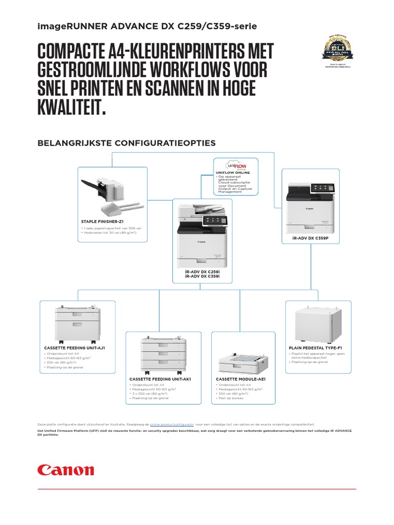 imageRUNNER ADVANCE DX C259 359 Datasheet | PDF