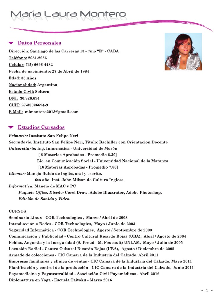 CV Laura 2018 | PDF