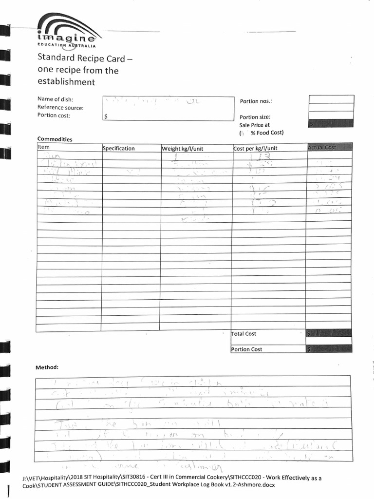 Log Book Template | PDF