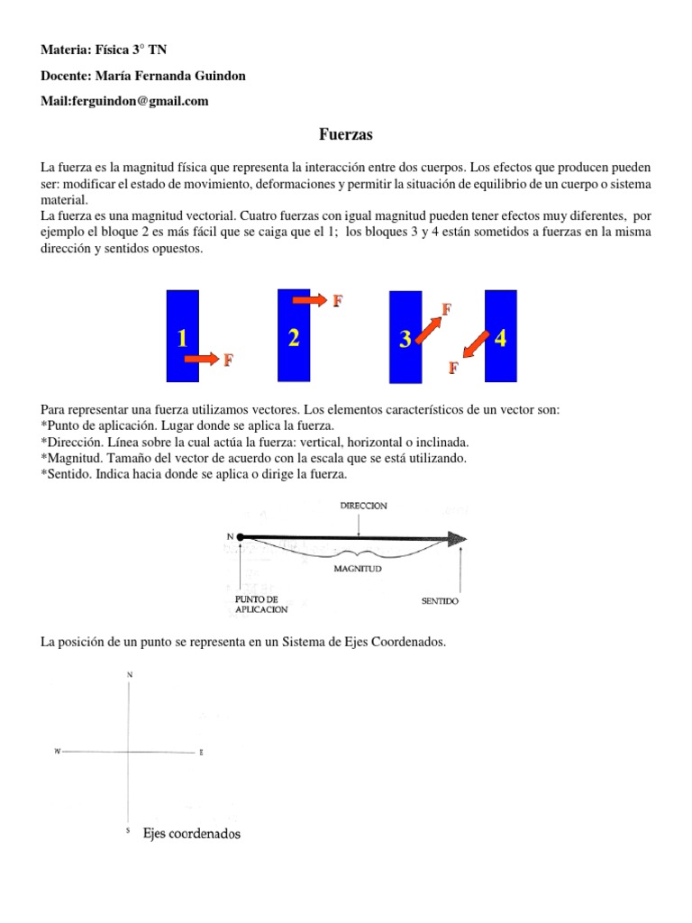Fisica1 3 TN tp3 Fuerzas | PDF | Fuerza | Vector Euclidiano