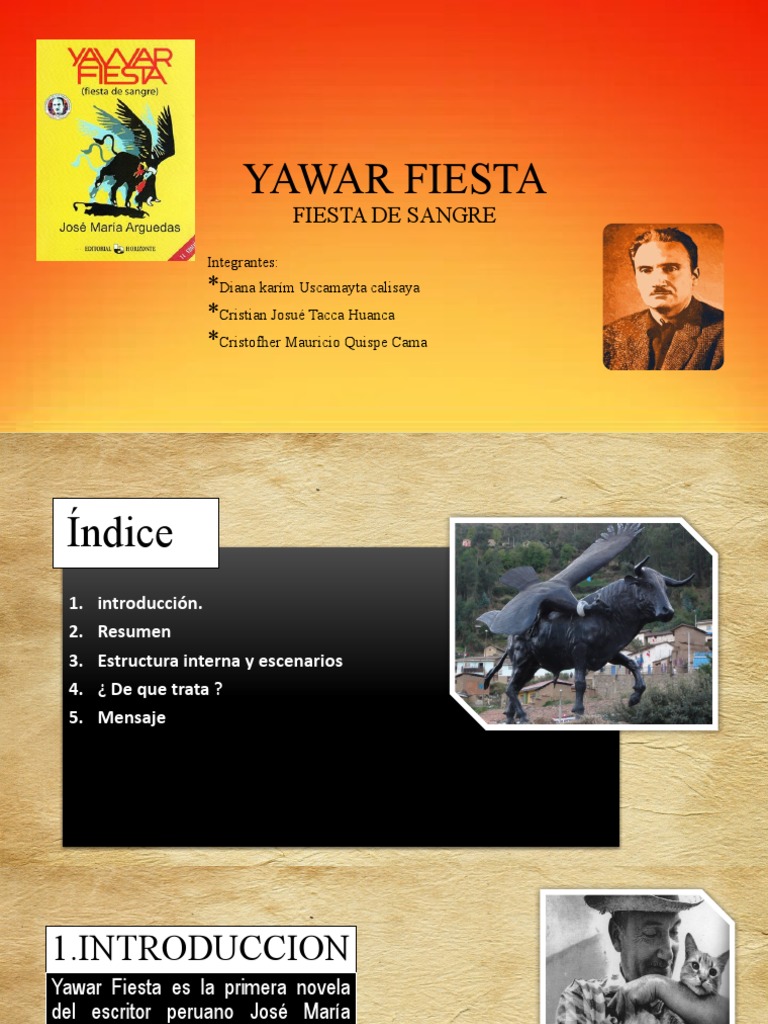 Yawar Fiesta Final Deysi Gomez | PDF
