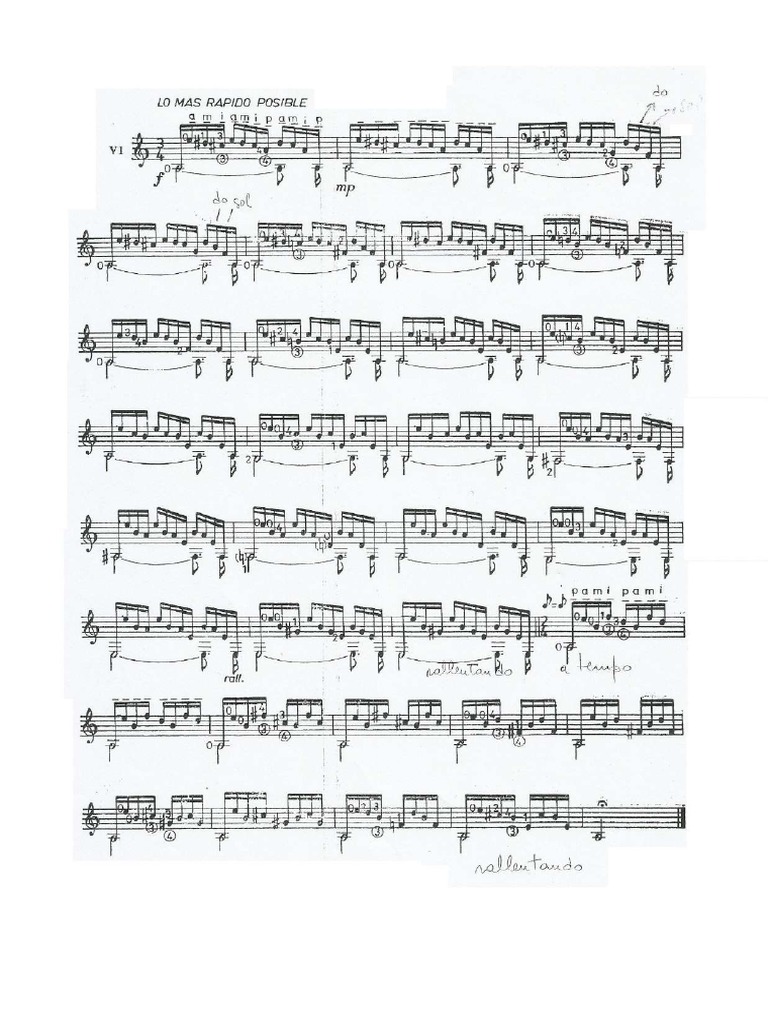 Estudio Sencillo N°6 - Brouwer, Leo | PDF