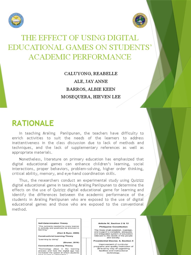 The Effect of Using Digital Educational Games On Student's Academic ...