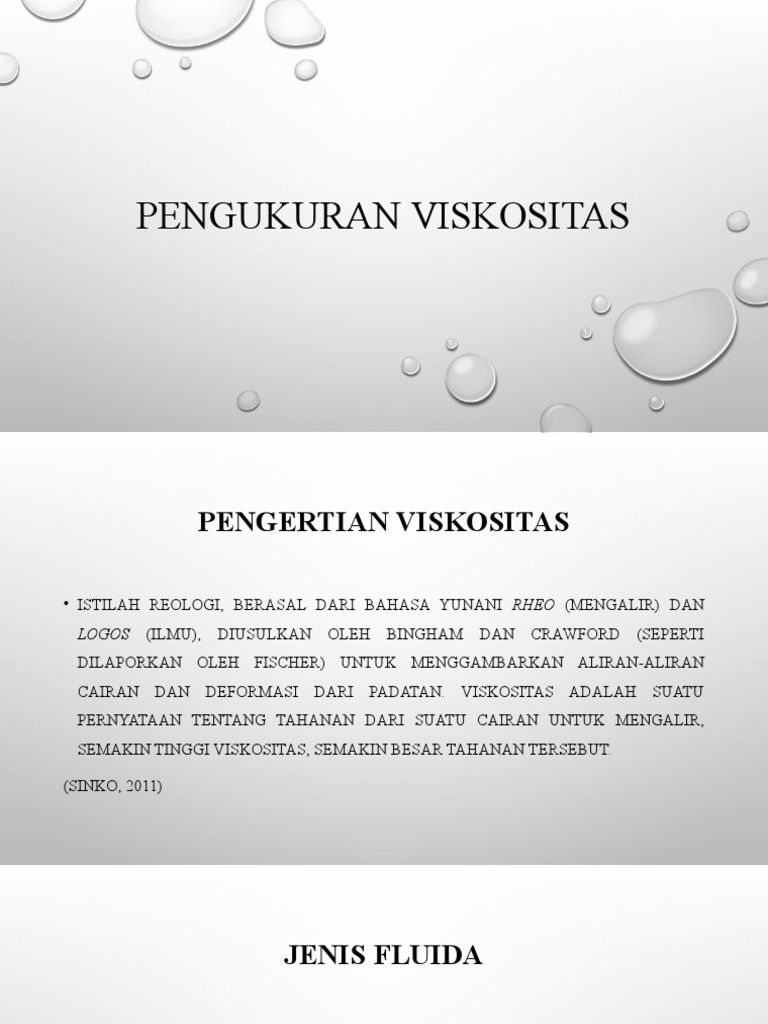 Pengukuran Viskositas | PDF