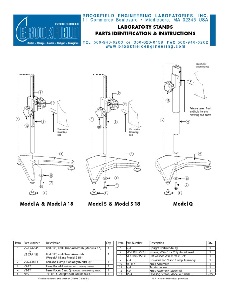 Lab Stands All m07 123 c1010 | PDF | Screw | Mechanical Engineering