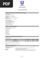 Cif Professional Cream Safety Data Sheet | PDF | Toxicity | Personal ...