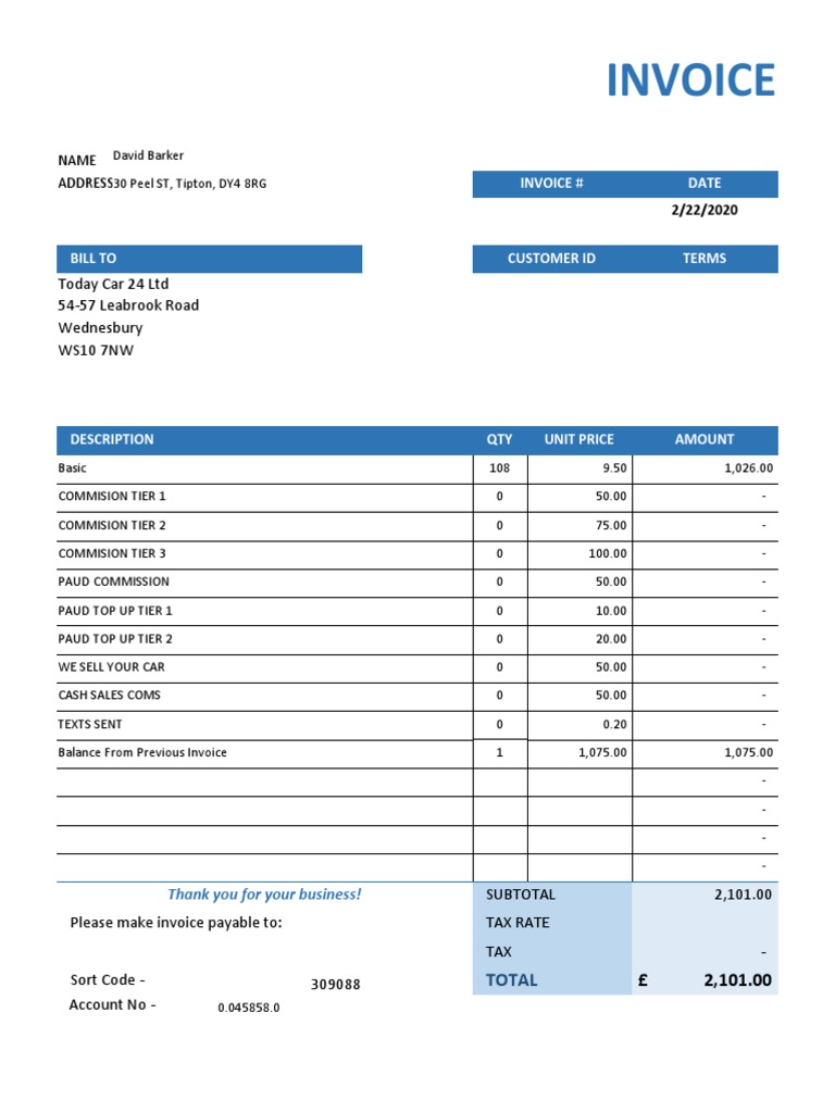 February Invoice | PDF | Invoice | Financial Economics