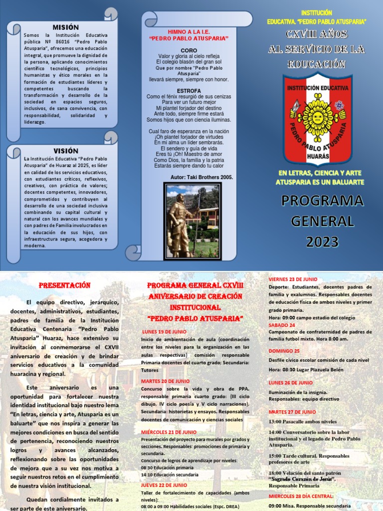 Programa Aniversario 2023 PPA | PDF