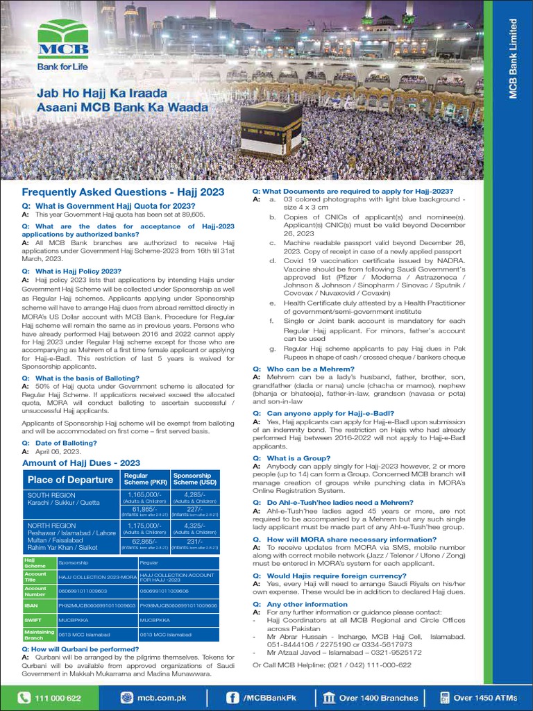 Hajj FAQs | PDF