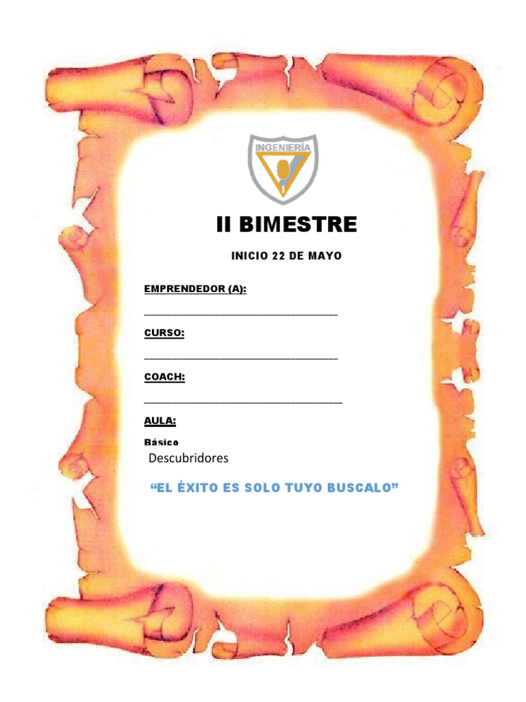 Caratula Ii Bimestre Pdf