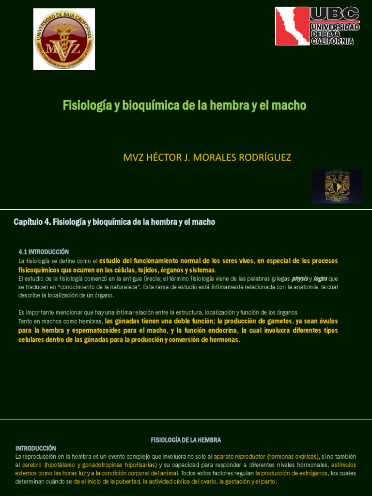 002-Fisiología y Bioquímica de La Hembra y El Macho | PDF | Hormona ...