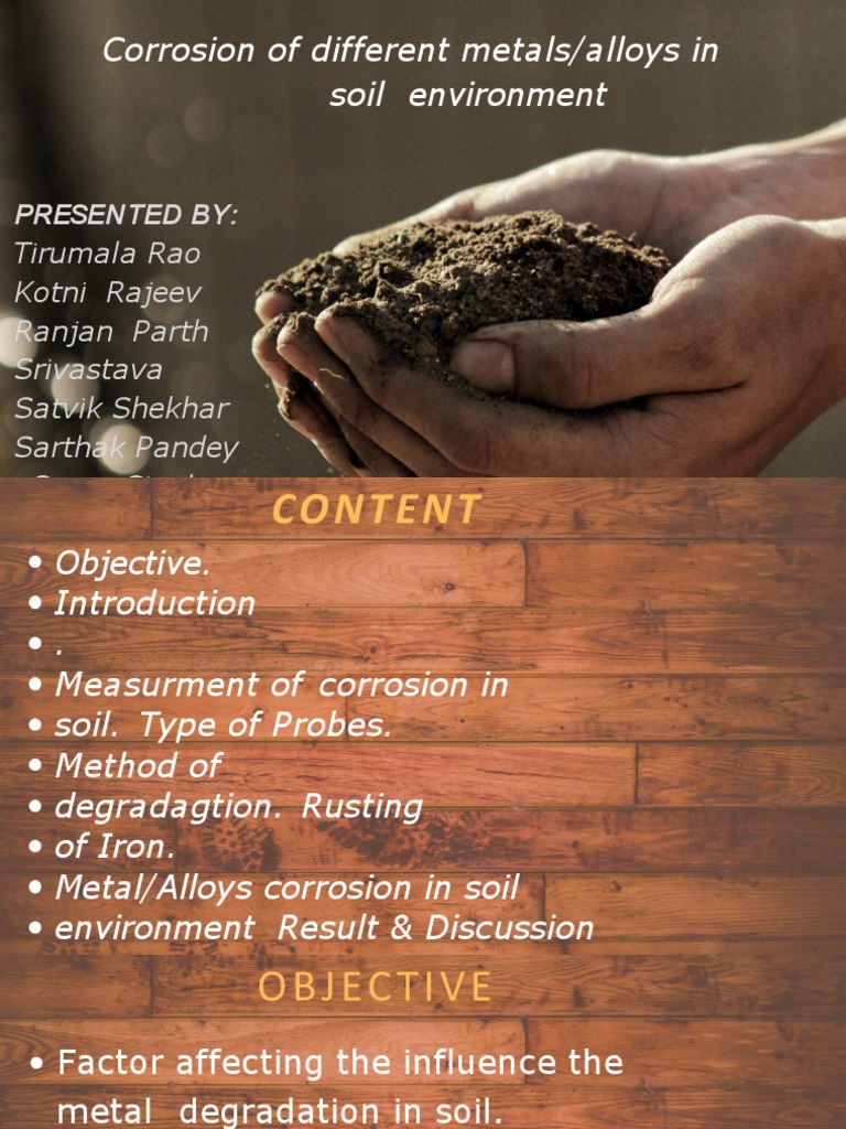 Corrosion of Different Metalsalloys in Soil Environment | PDF ...