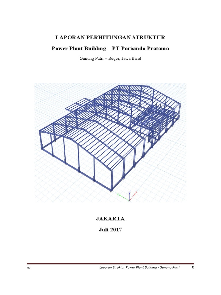 Analysis Structure - Power Plant Building | PDF