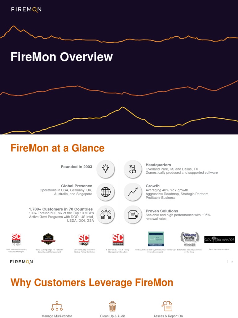 FireMon Overview | PDF | Computer Security | Security
