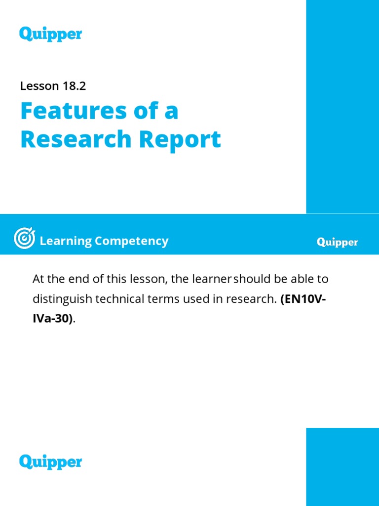 Features of A Research Report | PDF | Essays | Information