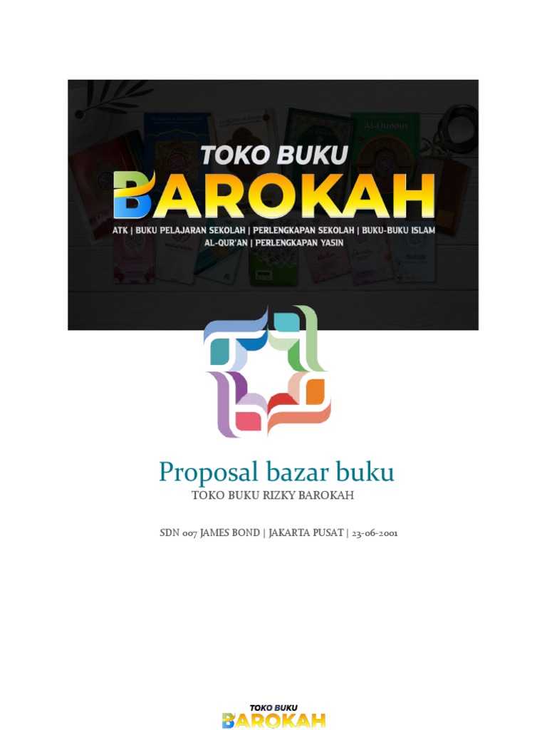 Proposal Bazar Sekolah Toko Buku Barokah | PDF