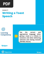 English: Extemporaneous and Impromptu Speech | PDF | Nonverbal Communication | Fluency
