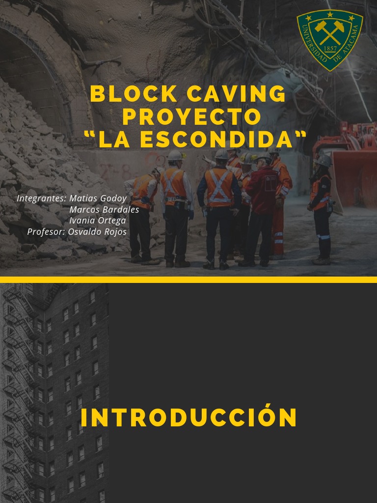 BLOCK CAVING PROYECTO "La Escondida" | PDF | Ventilación (Arquitectura) | Ingeniería Termodinámica