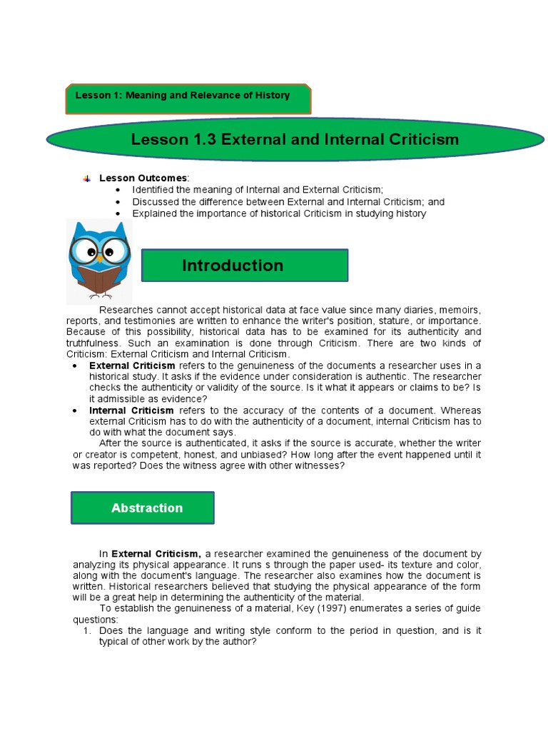 Lesson 1.3 | PDF | Witness | Cognition