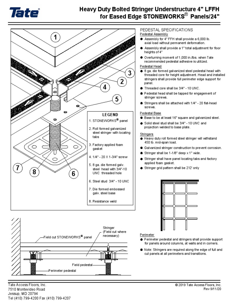 4in FFH HD Bolted Stringer For Eased Edge Panels | PDF | Screw | Metals