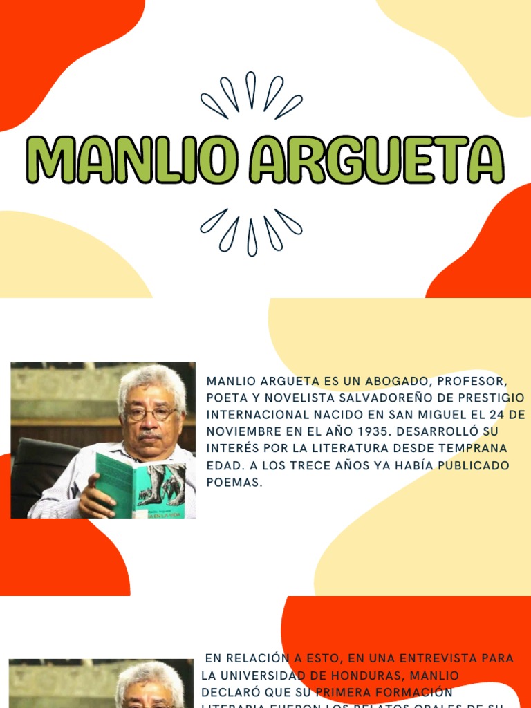 Manlio Argueta: Vida y Obras Clave | PDF | El Salvador