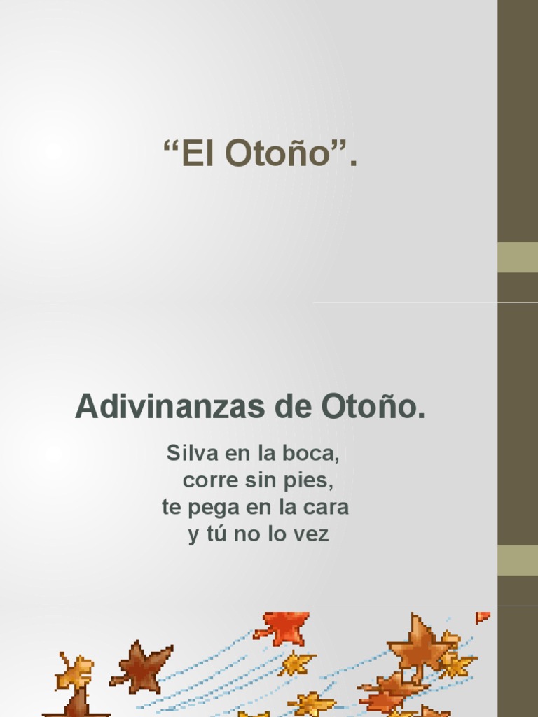 Adivinanzas El Otoño | PDF