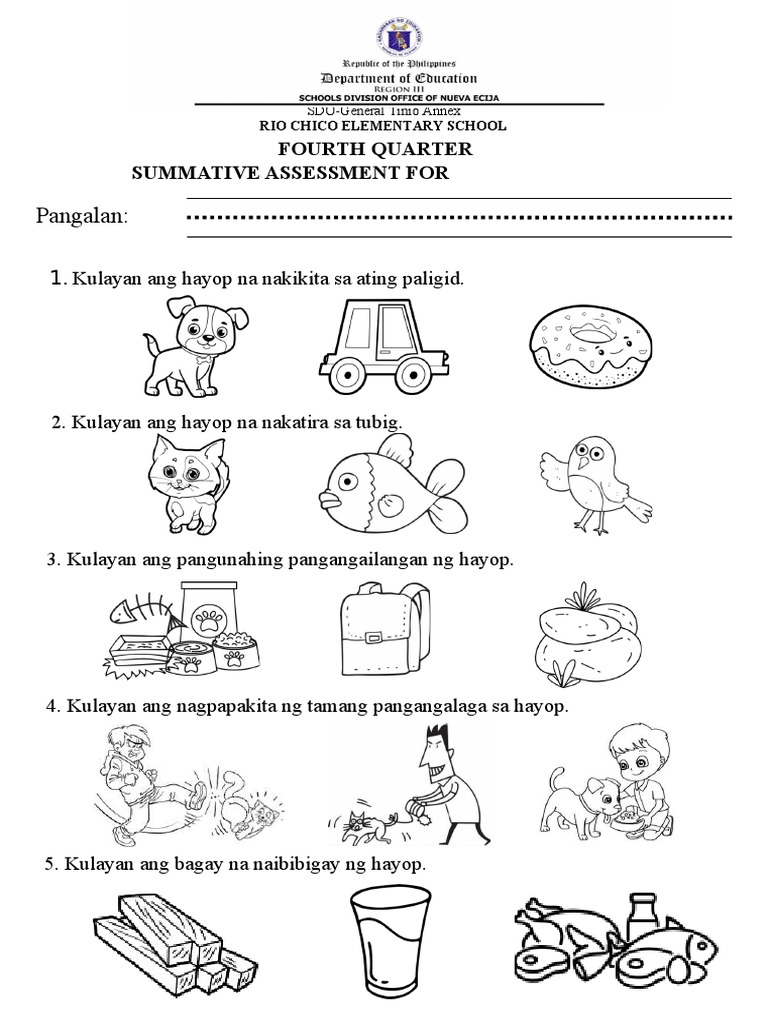 4TH Quarter Summative Assessment | PDF