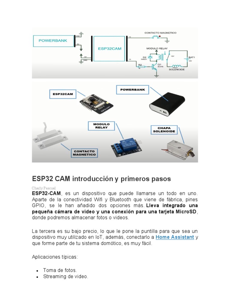 ESP32 CAM Introducción y Primeros Pasos | PDF | USB | Arduino