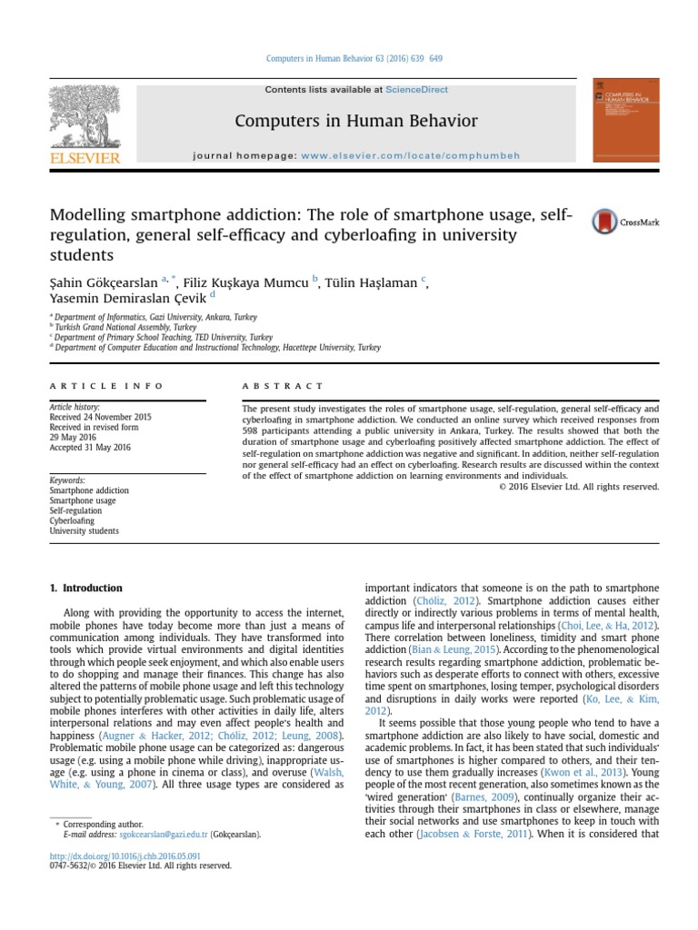 Smartphone Addiction in University Students | PDF | Multicollinearity ...
