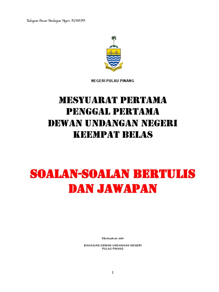 Soalan Bertulis Dan Jawapan | PDF