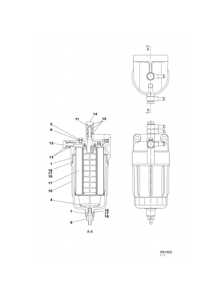 Fuel Pre Filter (Part# Khh18220) - 001 | PDF