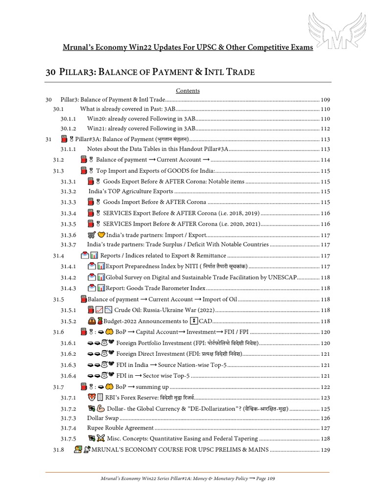 Win22 Pill3 BoP Intl Trade HDT Mrunal | PDF | Quantitative Easing ...