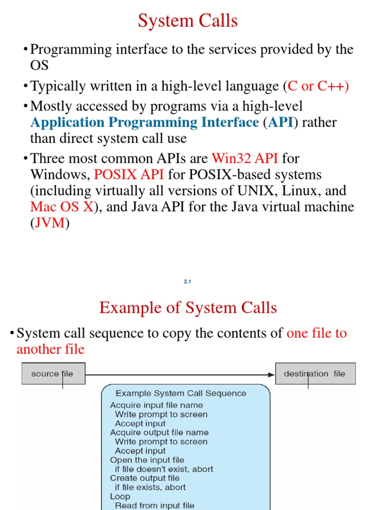 5-System Calls - System Services - Operating-03-05-2023 | PDF ... 5-System Calls - System Services - Operating-03-05-2023 | PDF ...