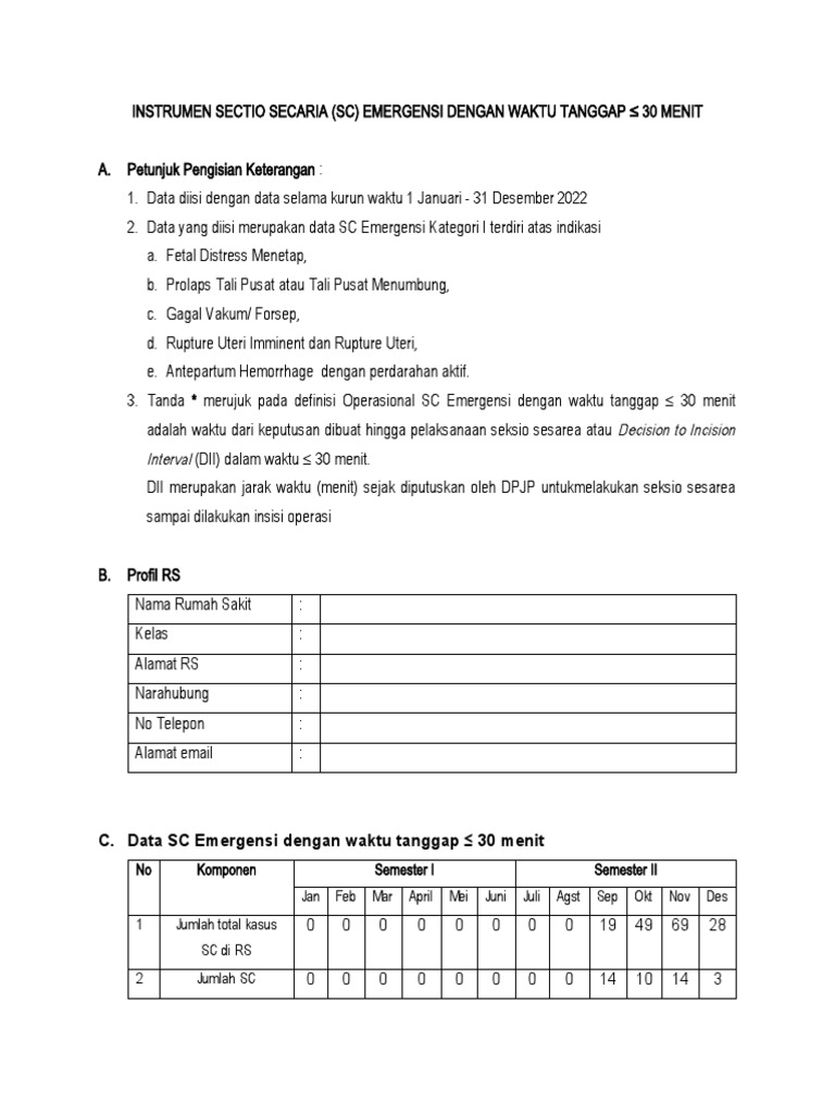 Instrumen Sectio Secaria | PDF