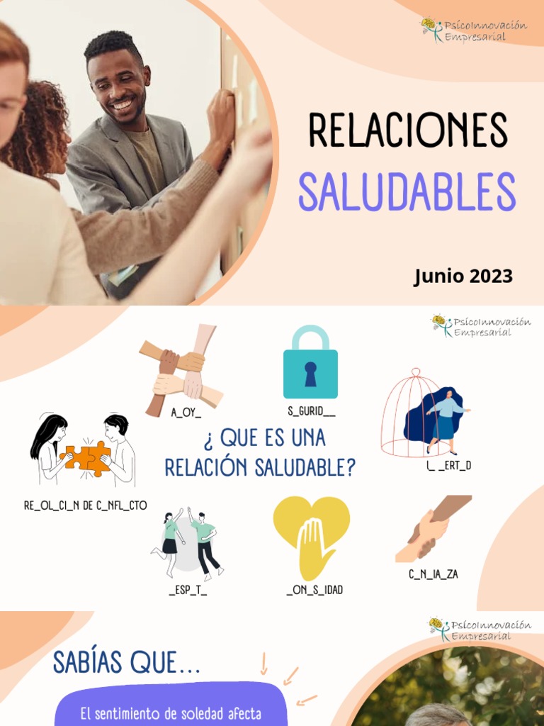 Taller Relaciones Saludables | PDF | Teoría de apego | Las emociones