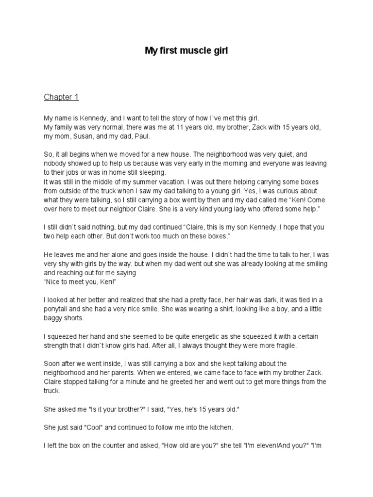 My First Muscle Girl | PDF | Arm | Human Anatomy