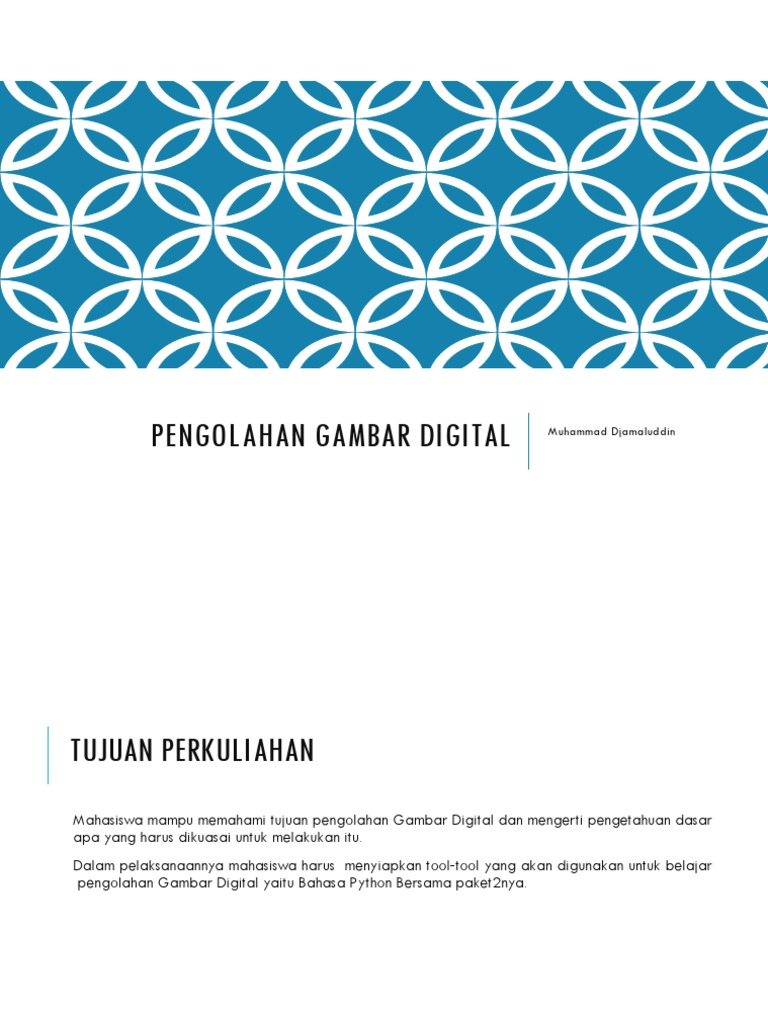 Pengolahan Gambar Digital | PDF | Komputer
