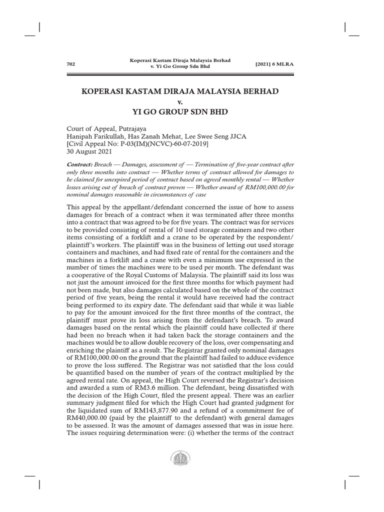 CasesPdfOpener Aspx | PDF | Damages | Breach Of Contract