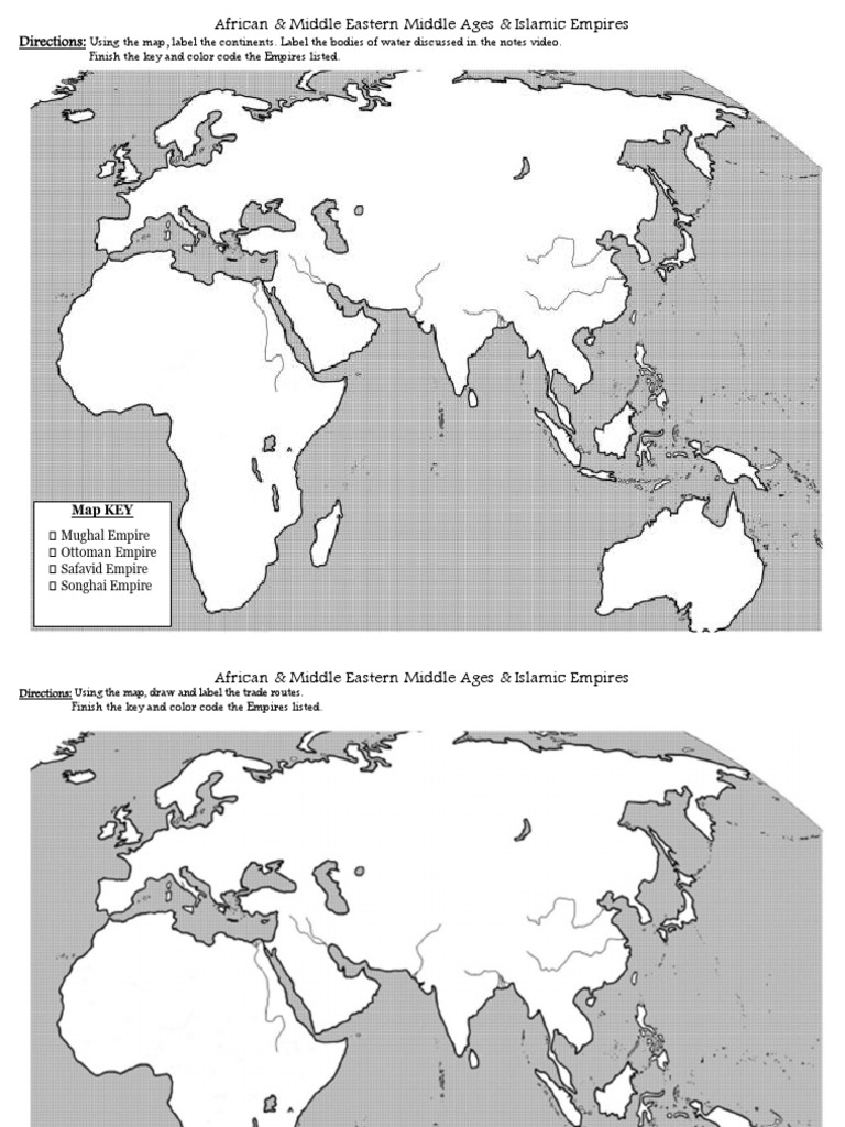 Blank Map 1500 Empires | PDF