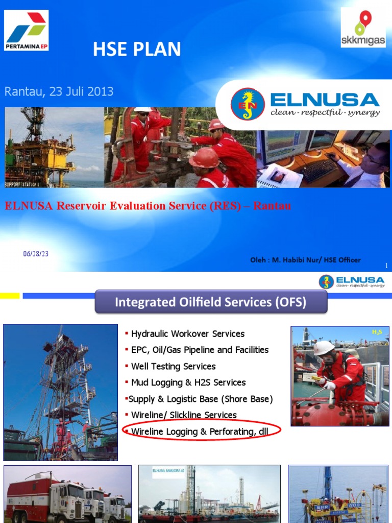 Presentasi Hse Plan | PDF