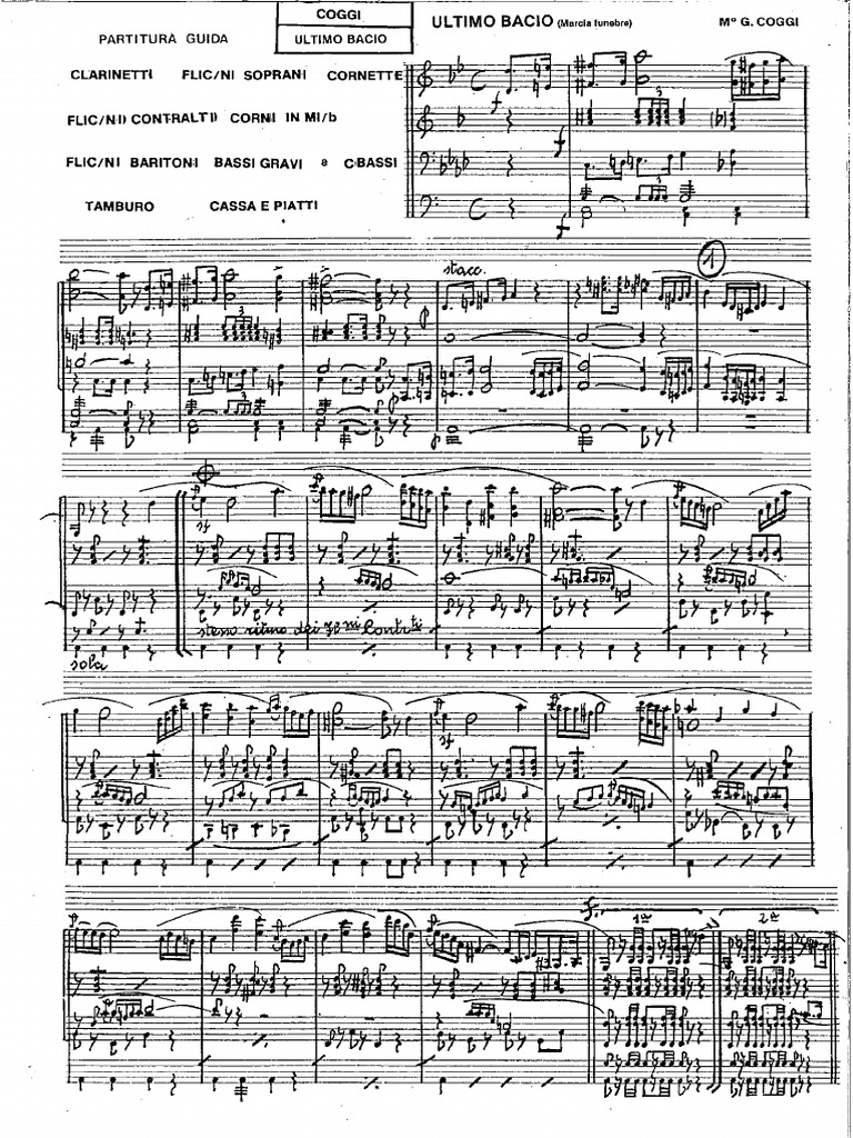 01 - Partitura Guida - Ultimo Bacio | PDF